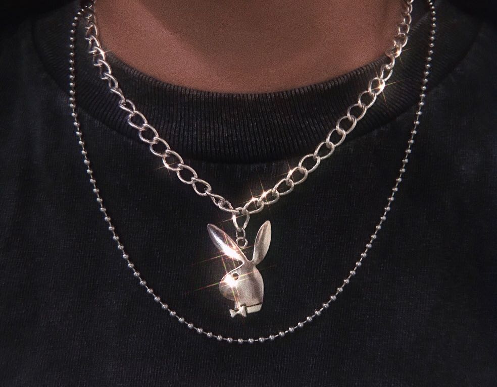 playboy bunny chain necklace, Women's Fashion, Jewelry & Organisers ...