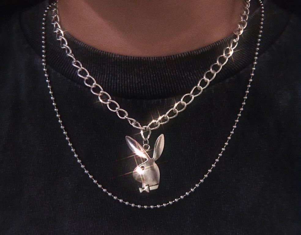 playboy bunny chain necklace, Women's Fashion, Jewelry & Organisers ...