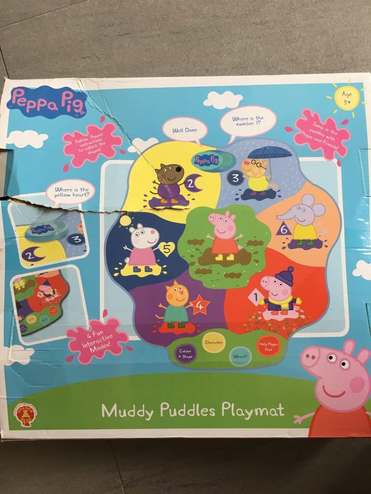 Peppa pig muddy puddles playmat, Babies & Kids, Babies & Kids Fashion ...
