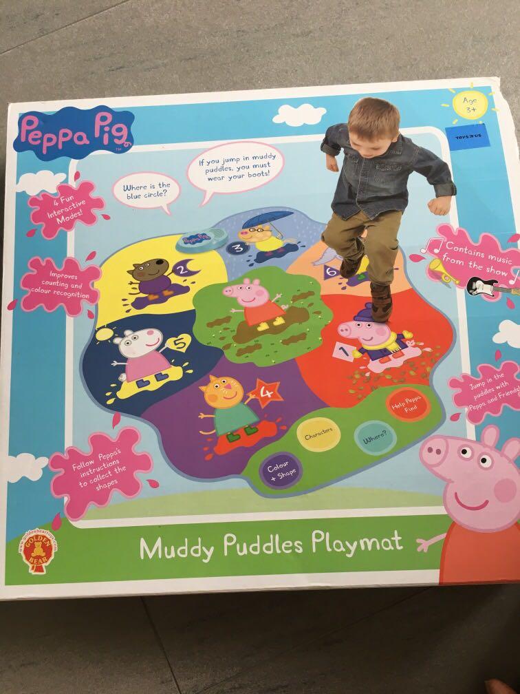 Peppa pig muddy puddles playmat, Babies & Kids, Babies & Kids Fashion ...
