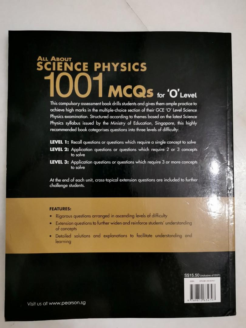 Science Physics 1001 MCQs for O levels, Hobbies & Toys, Books ...