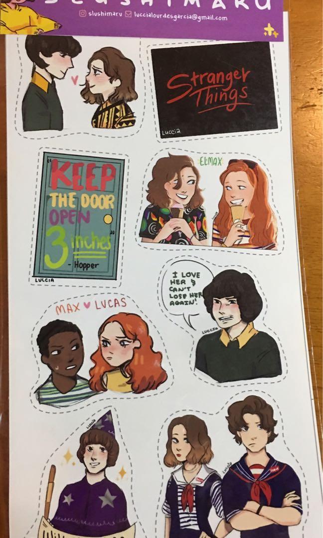 Stranger Things sticker pack, Hobbies & Toys, Stationary & Craft, Art ...
