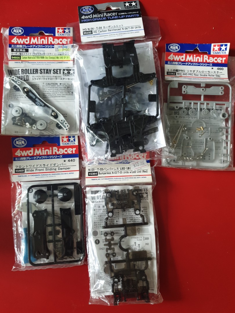 Tamiya Mini 4wd lelong spare parts set, Hobbies & Toys, Toys & Games on ...