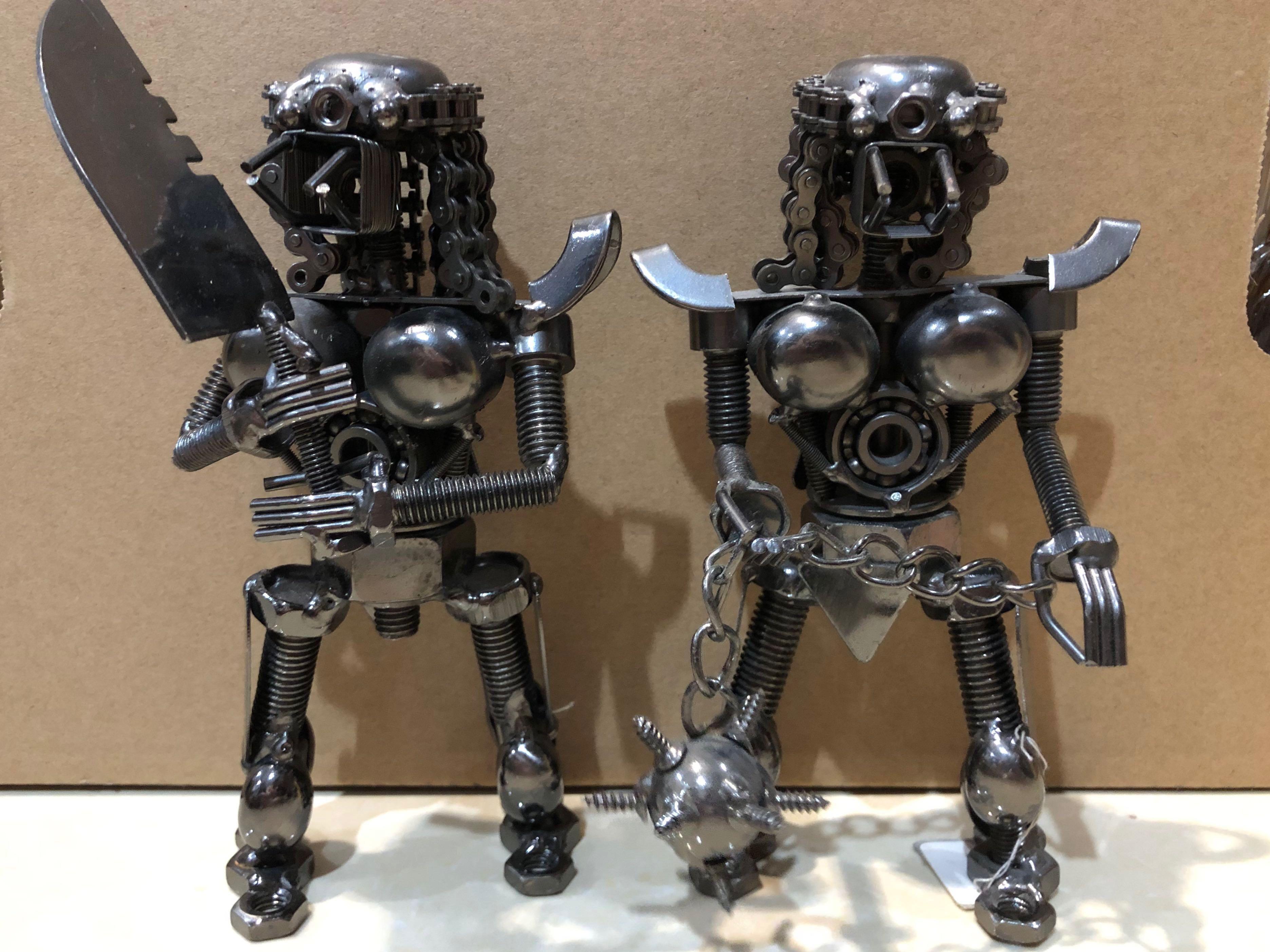 (1 pair)Vintage Terminator / Retro Iron Warriors Soldier Figure ...
