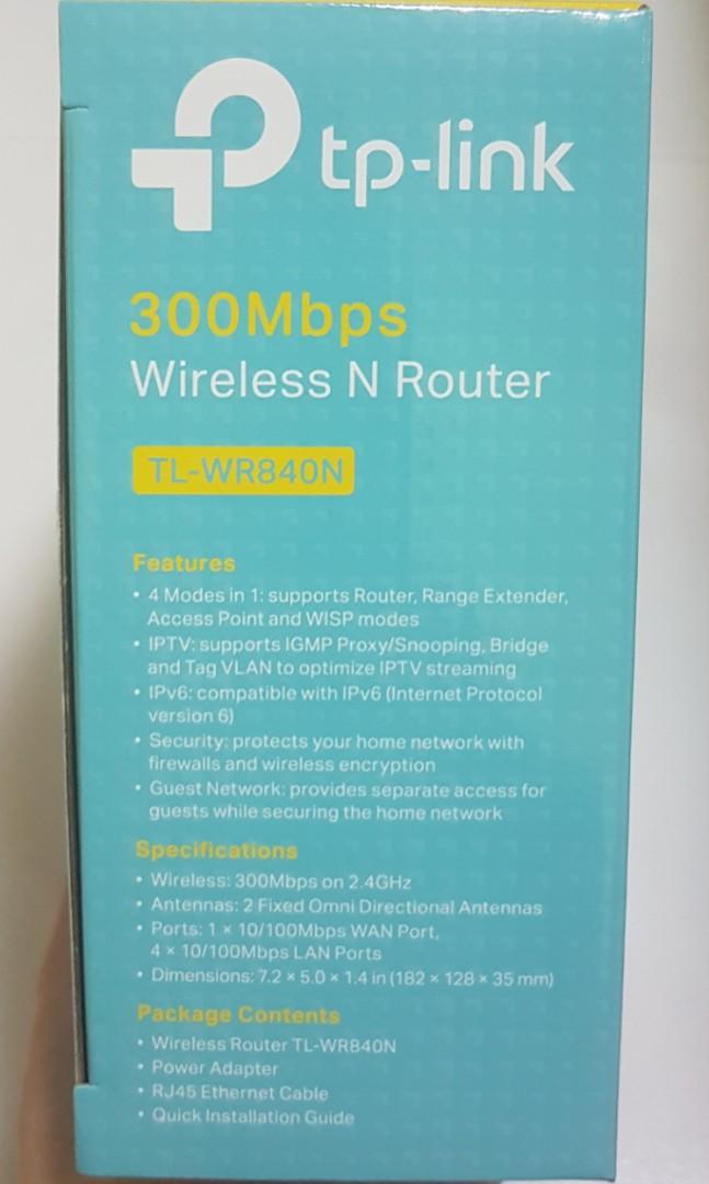 TP Link Router TL-WR840N #reboxing, Computers & Tech, Parts ...