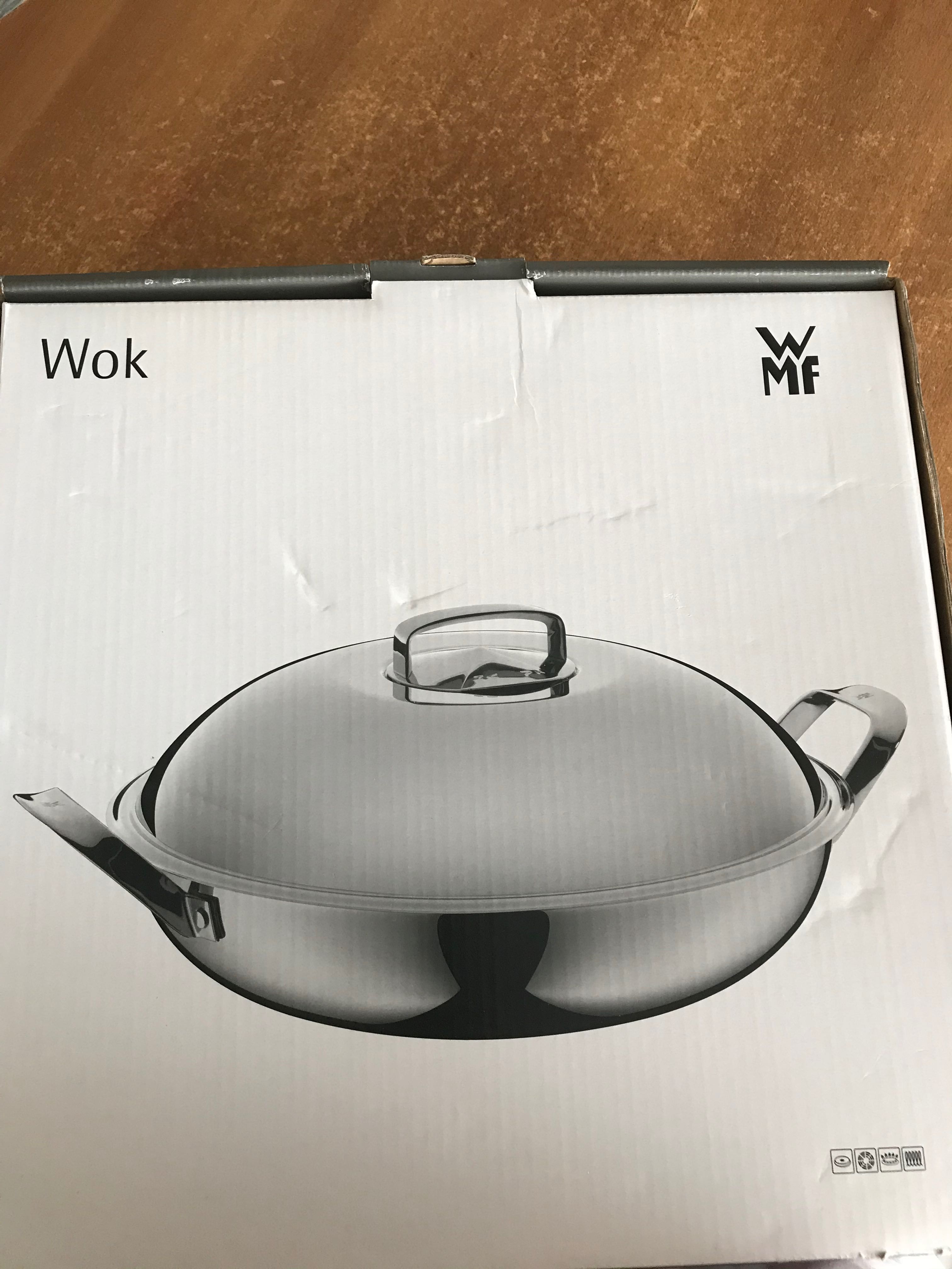 Original WMF Wok 36cm - BNIB, Furniture & Home Living, Kitchenware ...