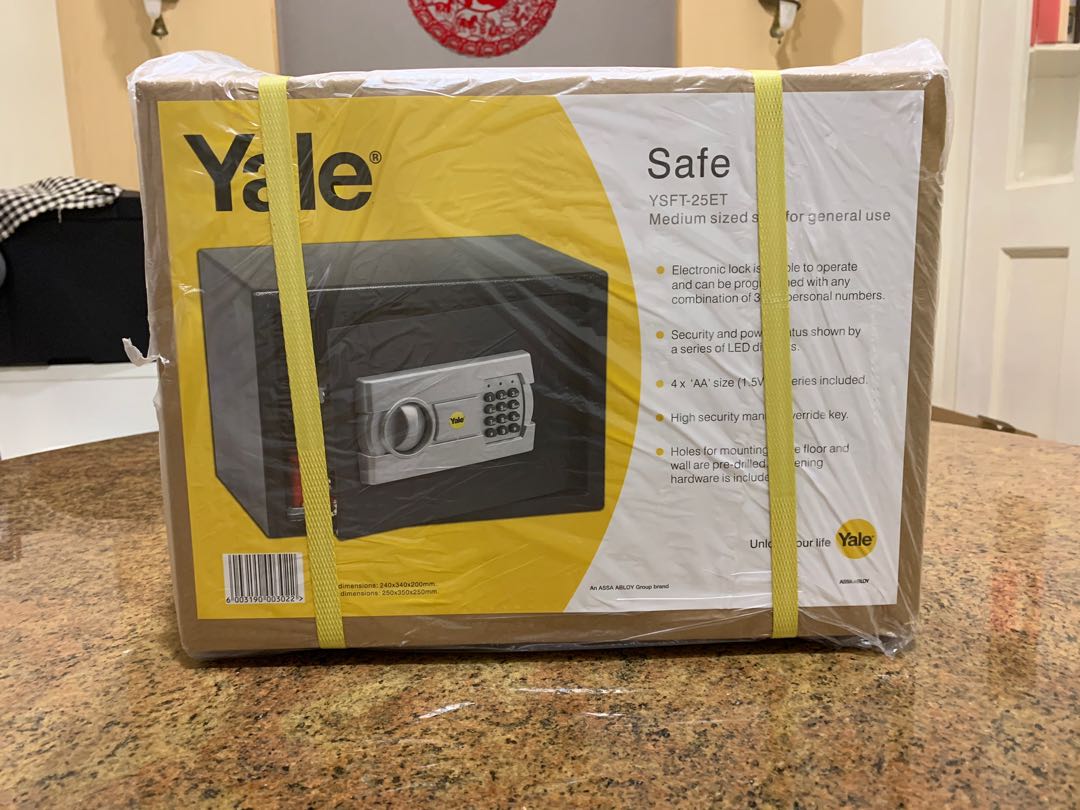 Yale safe box, Furniture & Home Living, Home Improvement & Organisation ...