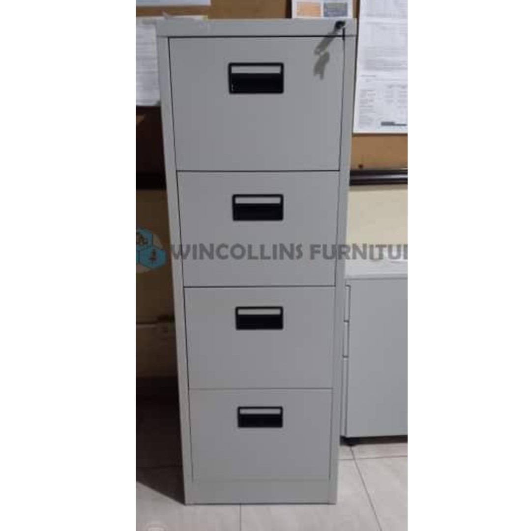 4 layer Vertical Filing Cabinet with vault, Furniture & Home Living ...