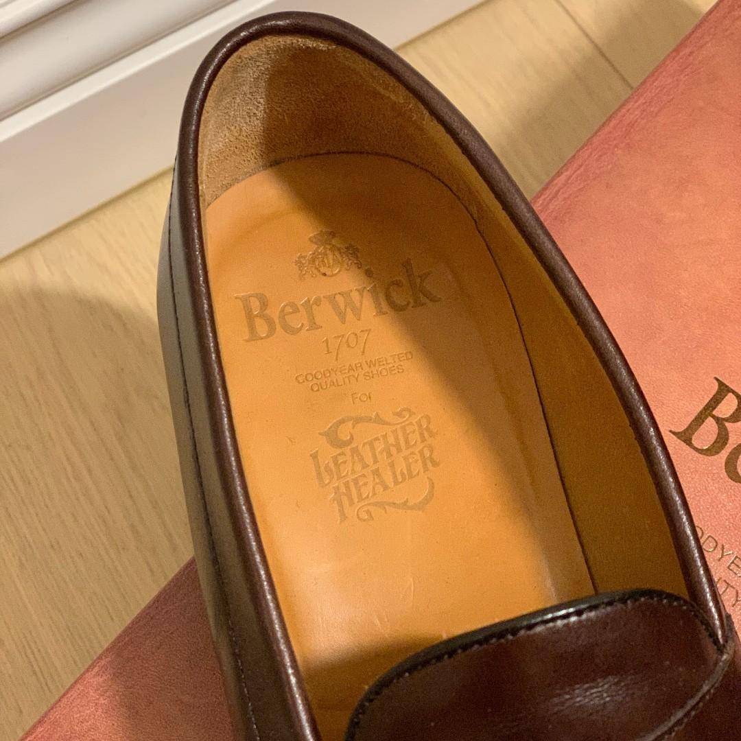 Berwick 1707 x Leather Healer Dark Brown Leather Calf Penny Loafer ...