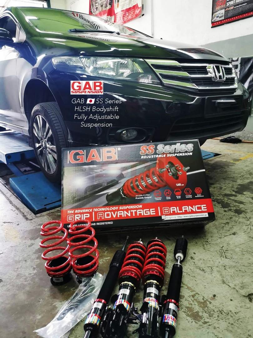 GAB SS Series HLSH Bodyshift 32click Honda City GE Suspension, Auto ...