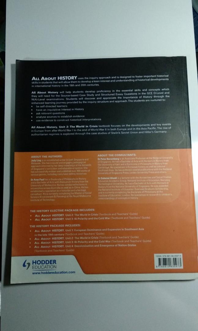 Hodder Education All about history Unit 2 textbook, Hobbies & Toys ...