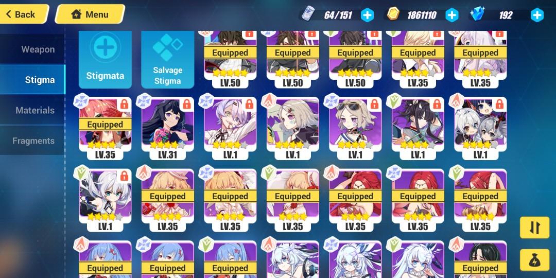 Honkai Impact 3 Accounts HoR Bronya Herscher of Reason Full set., Video ...