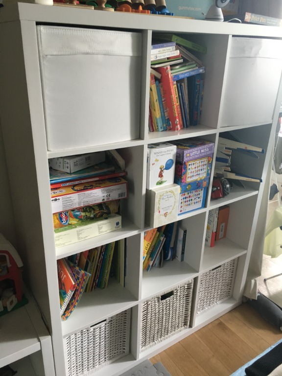 Ikea Kallax 4x3 White Storage Unit, Furniture & Home Living, Furniture ...