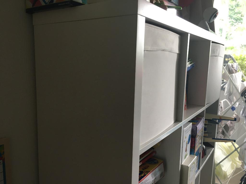 Ikea Kallax 4x3 White Storage Unit, Furniture & Home Living, Furniture ...