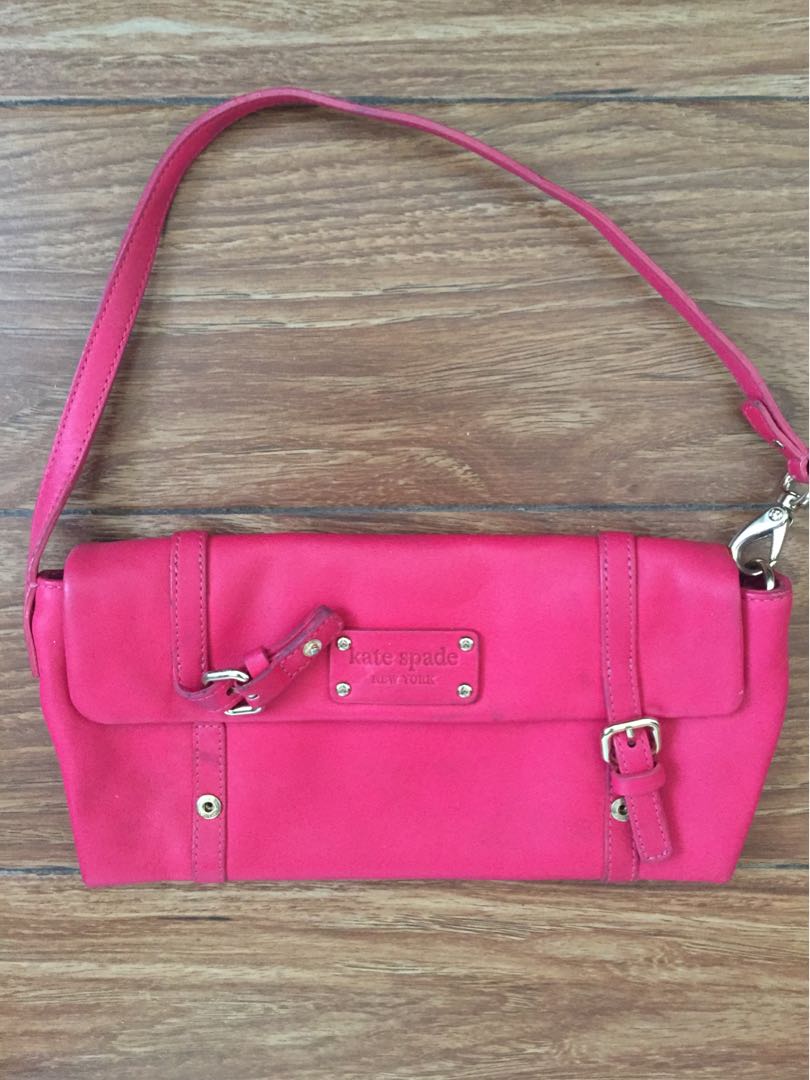 Kate spade leather pochette on Carousell