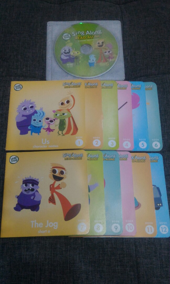 Leap Frog - 12books Sing Along, Read Along (Karaoke Reading Set), Babies & Kids, Infant Playtime ...