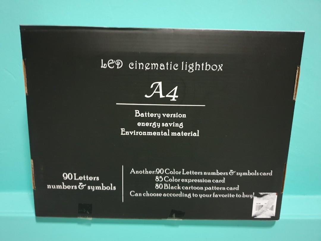 Led lightbox (A4), Furniture & Home Living, Lighting & Fans, Lighting ...