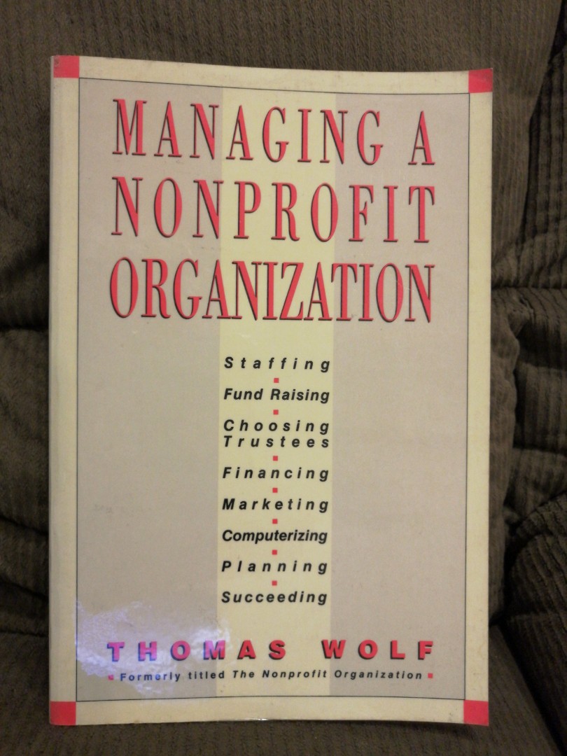 "Managing A Non-Profit Organisation" Book, Hobbies & Toys, Books ...