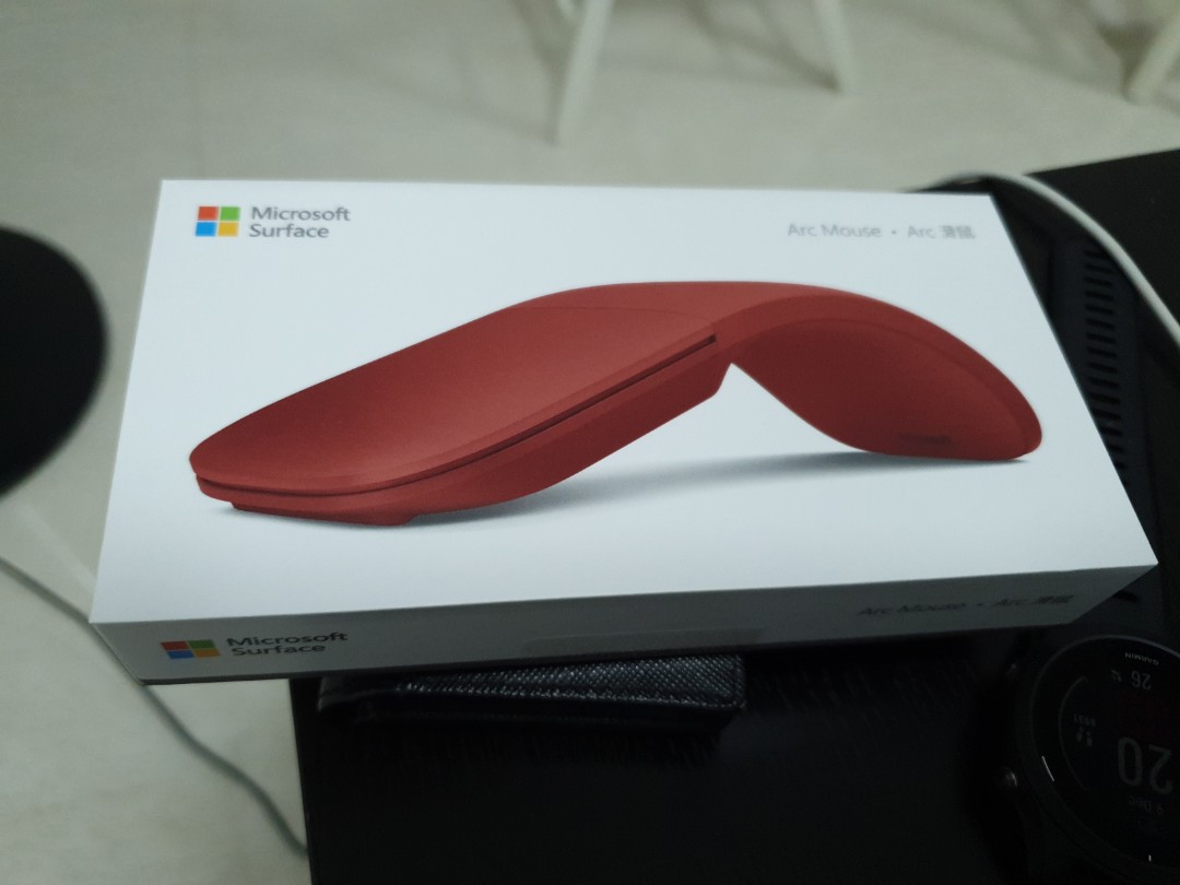 Microsoft surface Arc mouse (poppy red), Computers & Tech, Parts ...