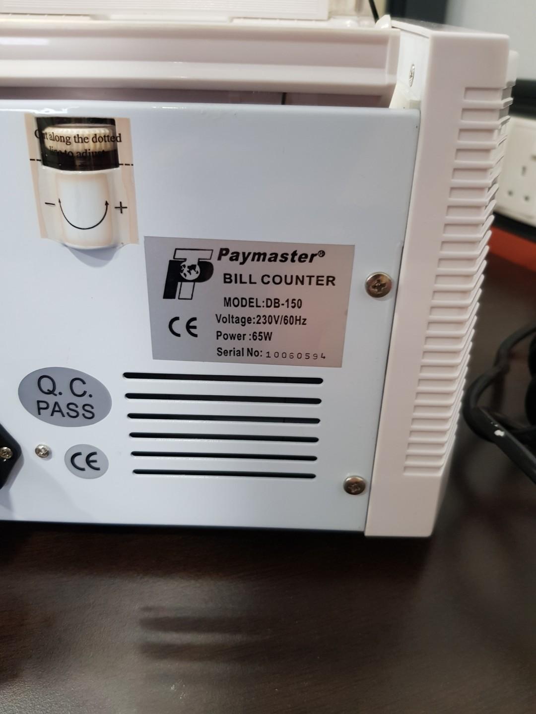Paymaster Money Counting Machine, TV & Home Appliances, Washing ...