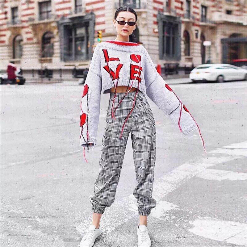 [PO] gingham chain sling pants, Women's Fashion, Bottoms, Other Bottoms ...