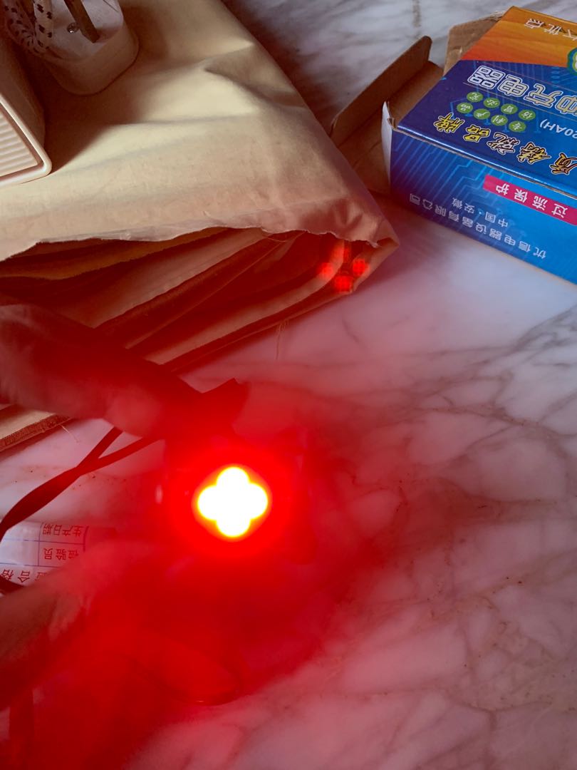 LED Red Pole Light, Motorcycles, Motorcycle Accessories on Carousell