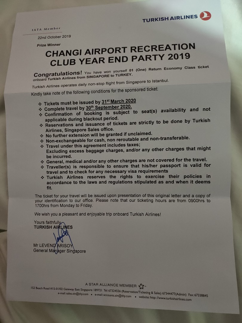 Return air ticket to Turkey, Tickets & Vouchers, Flights & Overseas ...