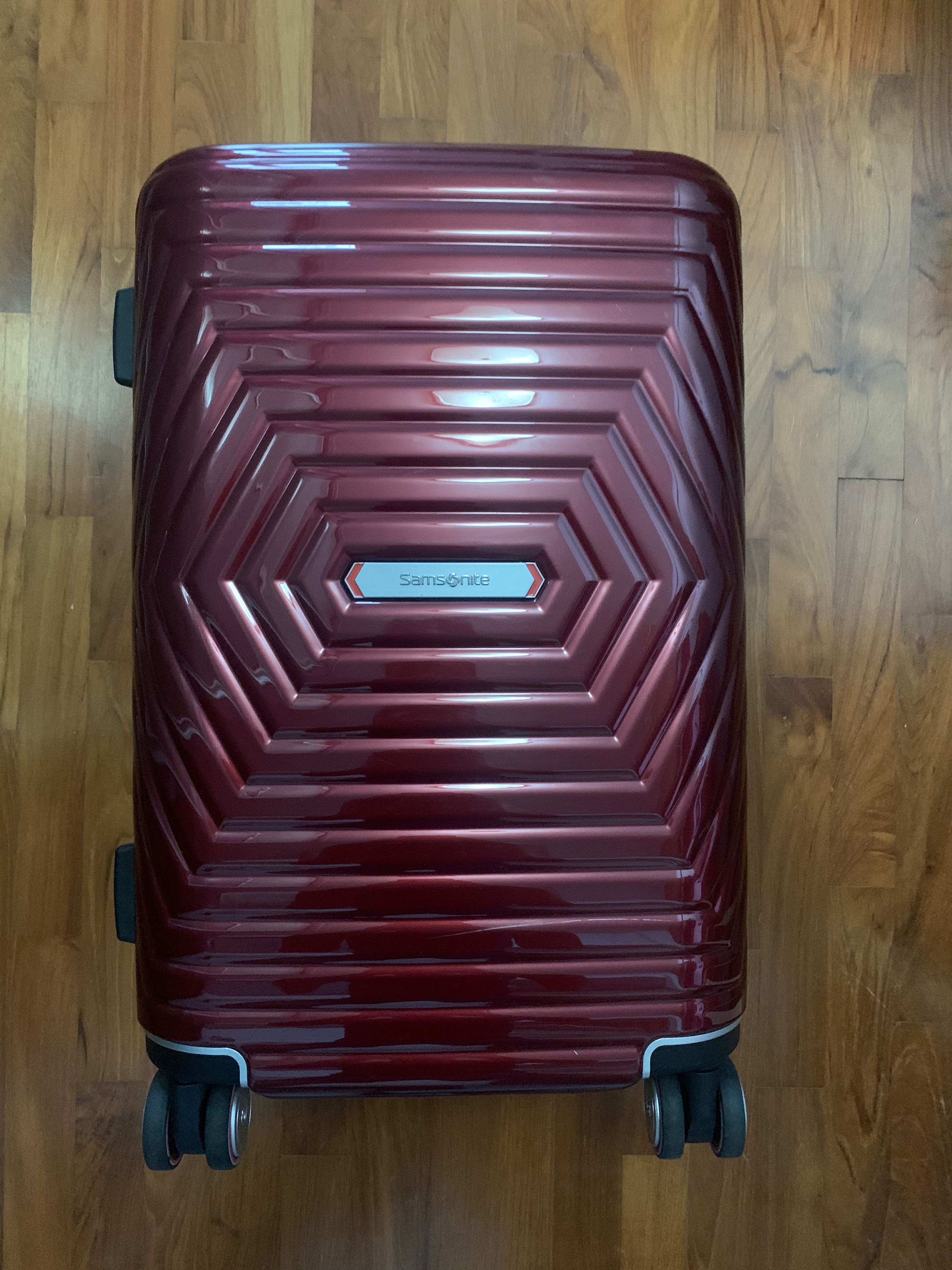 Samsonite Red Astra Spinner 55/20, Hobbies & Toys, Travel, Luggage on ...