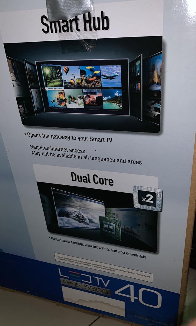 Samsung 40 in Smart tv 5500 model for sale, TV & Home Appliances, TV ...