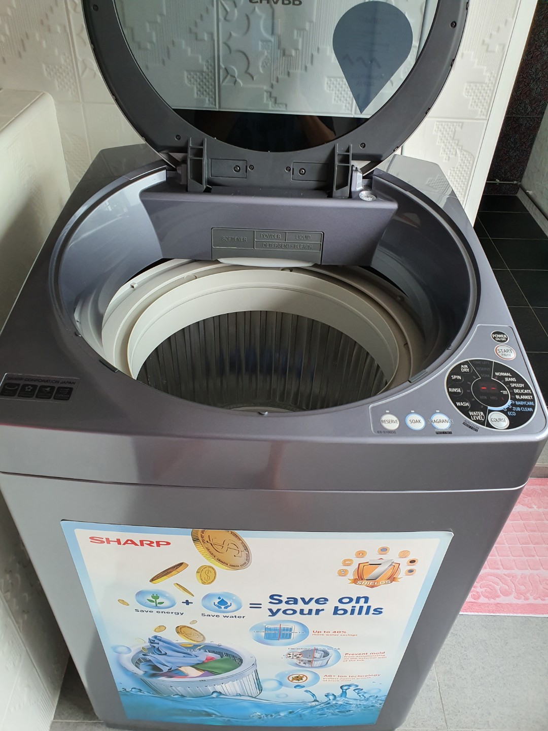 9Kg Sharp Washing Machine, TV & Home Appliances, Washing Machines and ...