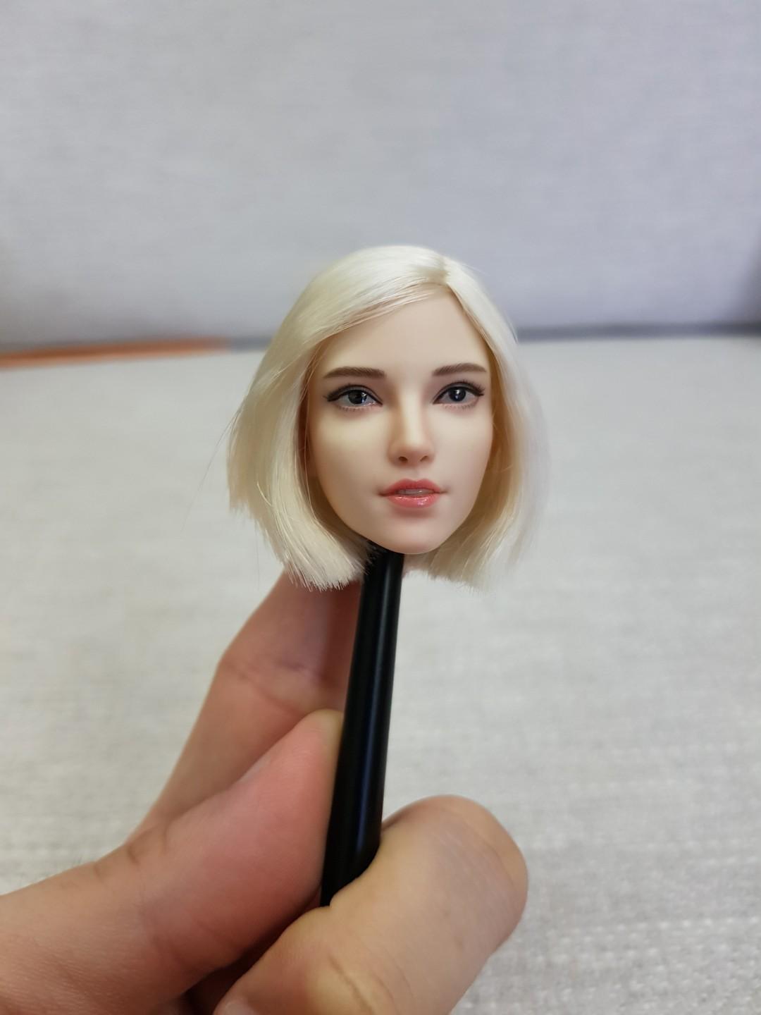1 6 Blonde Female Head Sculpt Sdh018 By Super Duck [sdh 018 For