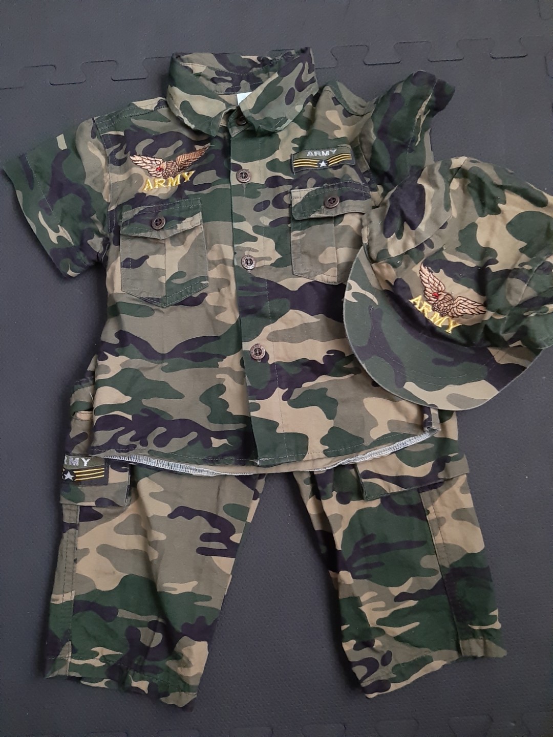 Army Uniform Costume for Baby Boy, Babies & Kids, Babies & Kids Fashion ...