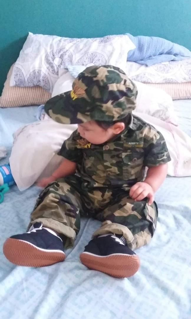Army Uniform Costume for Baby Boy, Babies & Kids, Babies & Kids Fashion ...