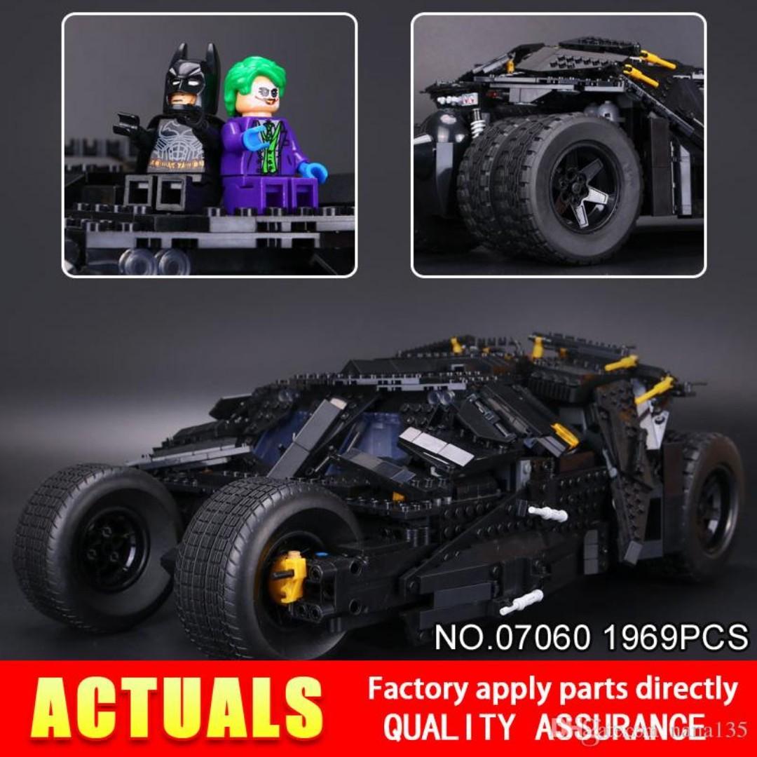 DC Batman The Dark Knight Batmobile Bat Man Mobile Tumbler Battle ...