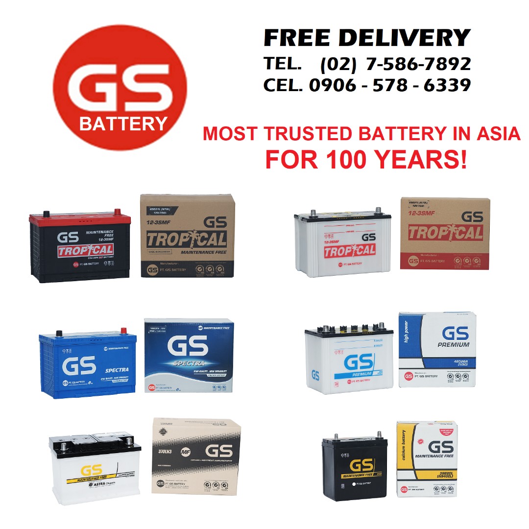 GS Battery - Premium Car Battery NS40 1SN 2SM 3SM DIN66 Maintenance ...