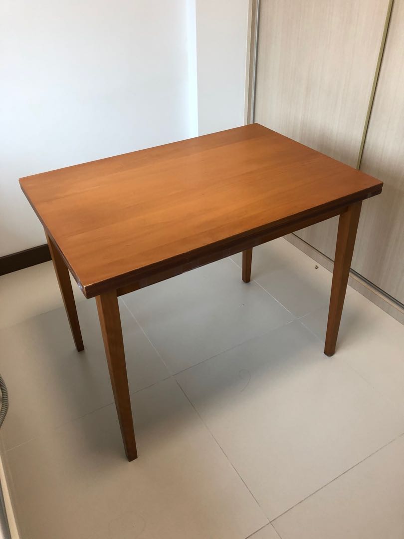 Ikea wooden Extendable table, Furniture & Home Living, Furniture ...
