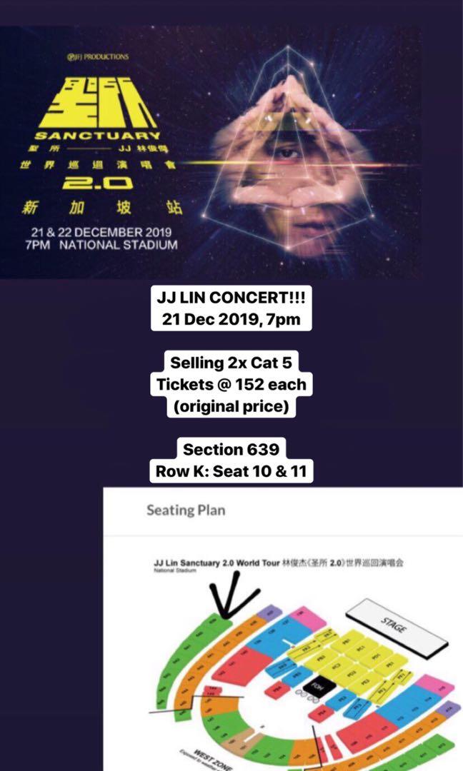 JJ LIN CONCERT (21st DEC), Tickets & Vouchers, Event Tickets on Carousell