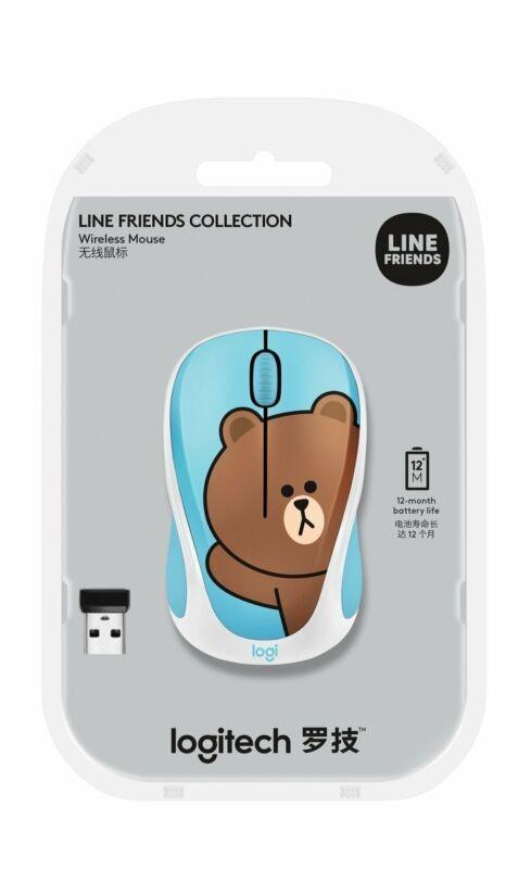 Logitech LINE FRIENDS Wireless Brown Bear Mouse, Computers & Tech ...
