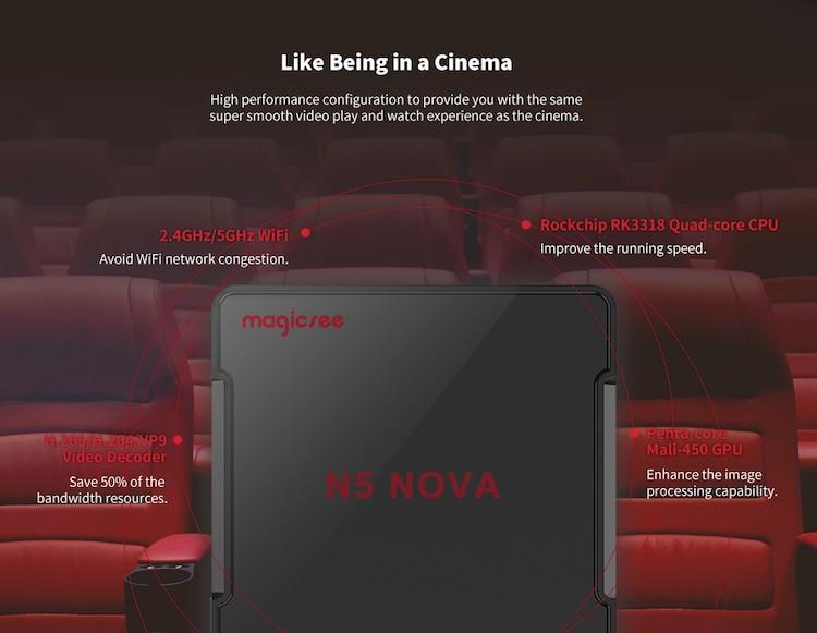 Magicsee N5 NOVA 4GB RAM 64GB ROM 4K TV Box Android 9.0, Mobile Phones ...