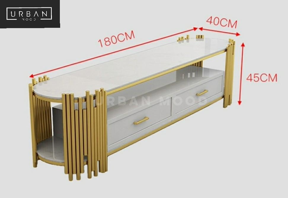 MOROCCO Luxury Marble TV Console, Furniture & Home Living, Furniture ...