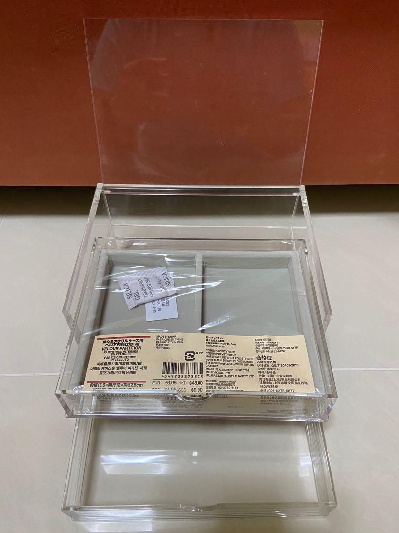 Muji Acrylic Case w 2 Drawers, Furniture & Home Living, Home ...