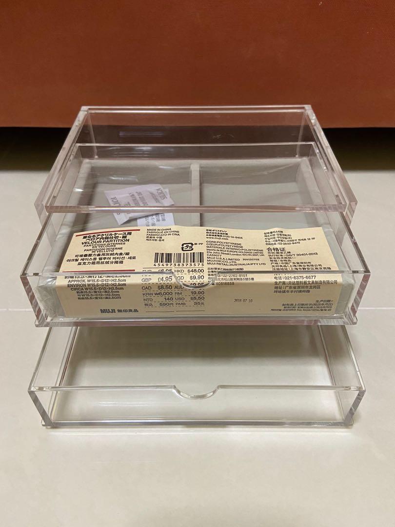 Muji Acrylic Case w 2 Drawers, Furniture & Home Living, Home ...