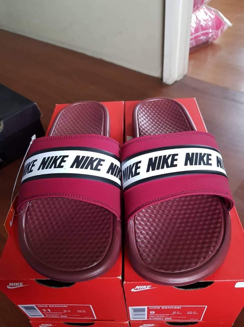 Nike Benassi, Men's Fashion, Footwear, Slippers & Slides on Carousell