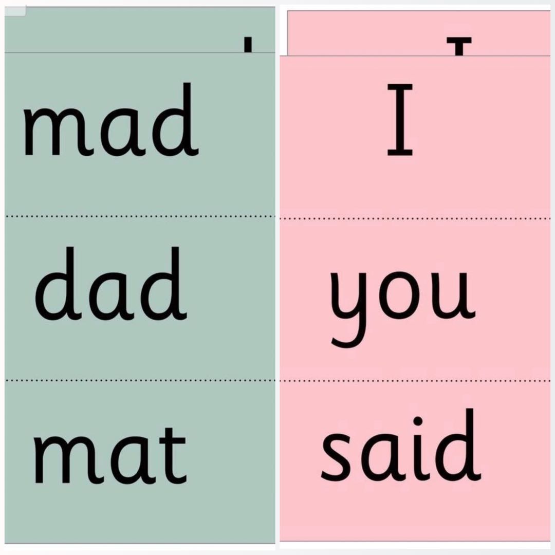 Read Write Inc. Phonics: Green & Red Word Cards Cards, 書本 & 文具, 小朋友書 ...