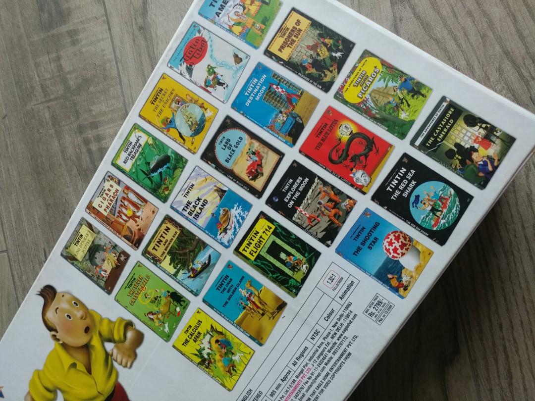 The Adventures of Tintin Collectors Pack 21 DVD movie tv gift box set ...