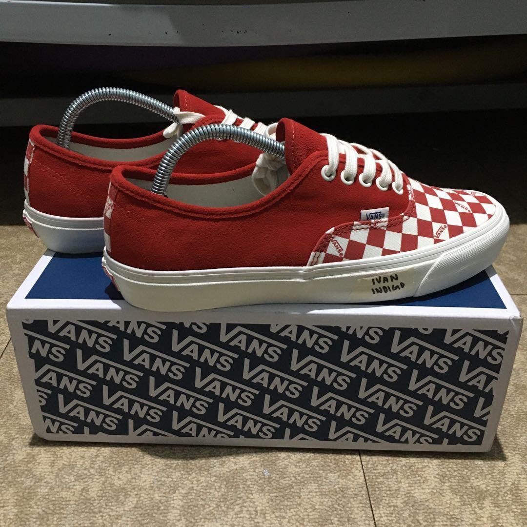 Vans vault OG authentic lx Racing red, Men's Fashion, Footwear ...