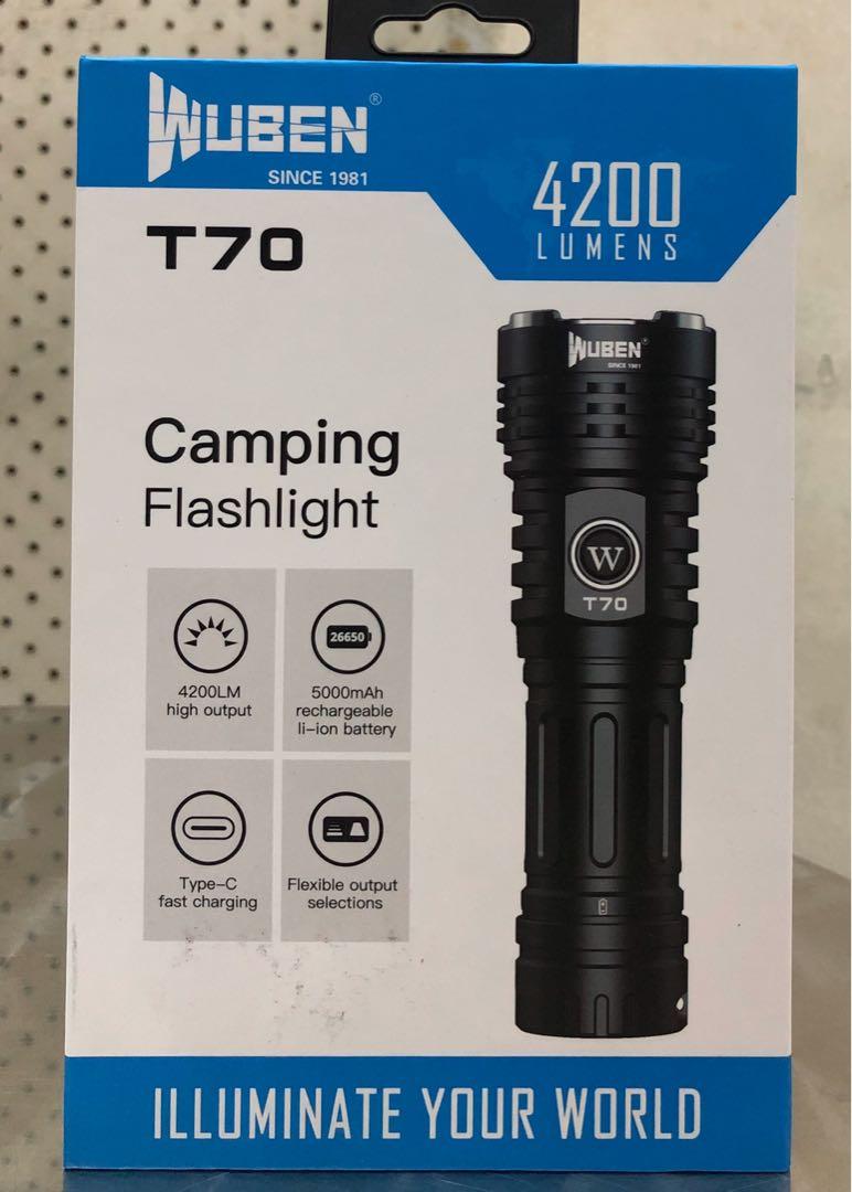 WUBEN T70 Camping Flashlight, Sports Equipment, Hiking & Camping on ...