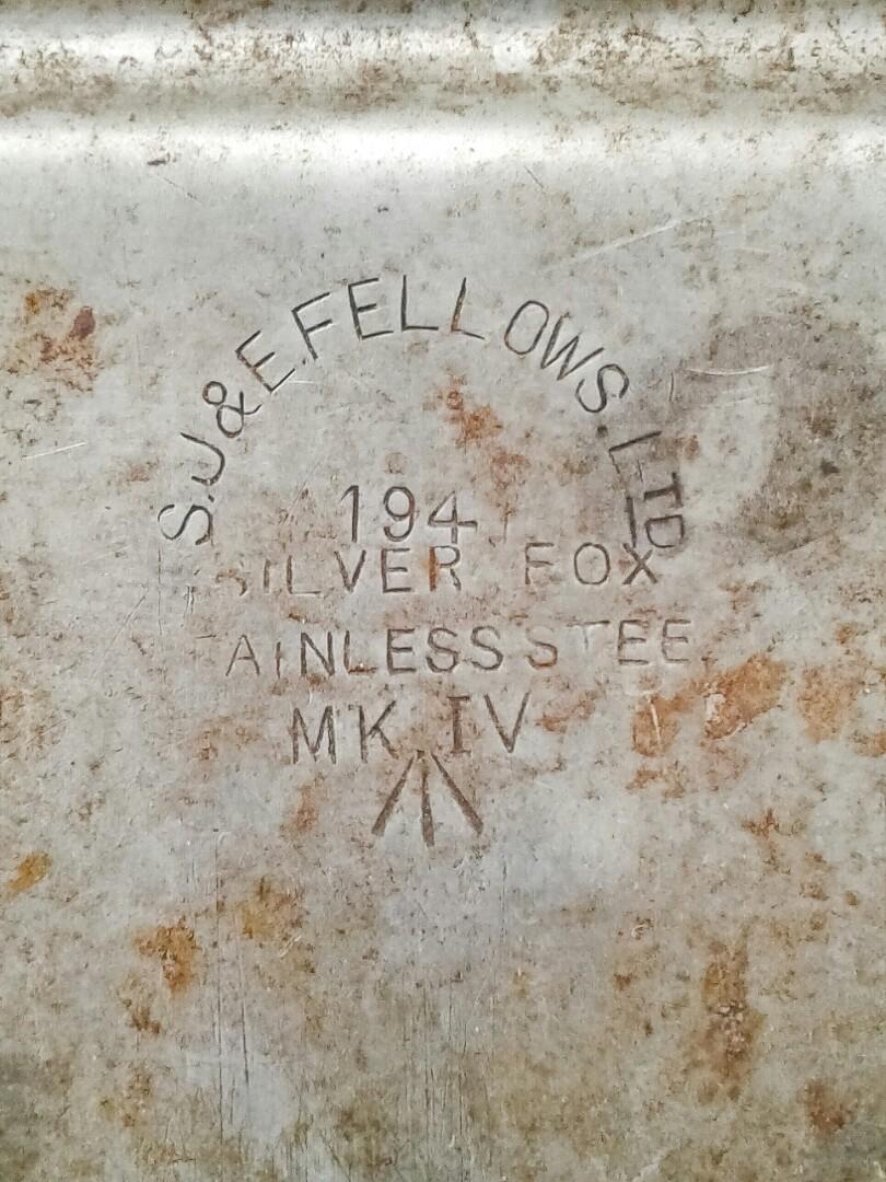 WW2 British Army Vintage Stainless Steel Food Container / Bucket / Pail ...