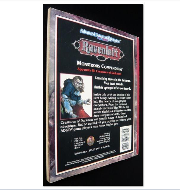 Advanced Dungeons & Dragons 2nd Edition: Ravenloft--Monstrous ...
