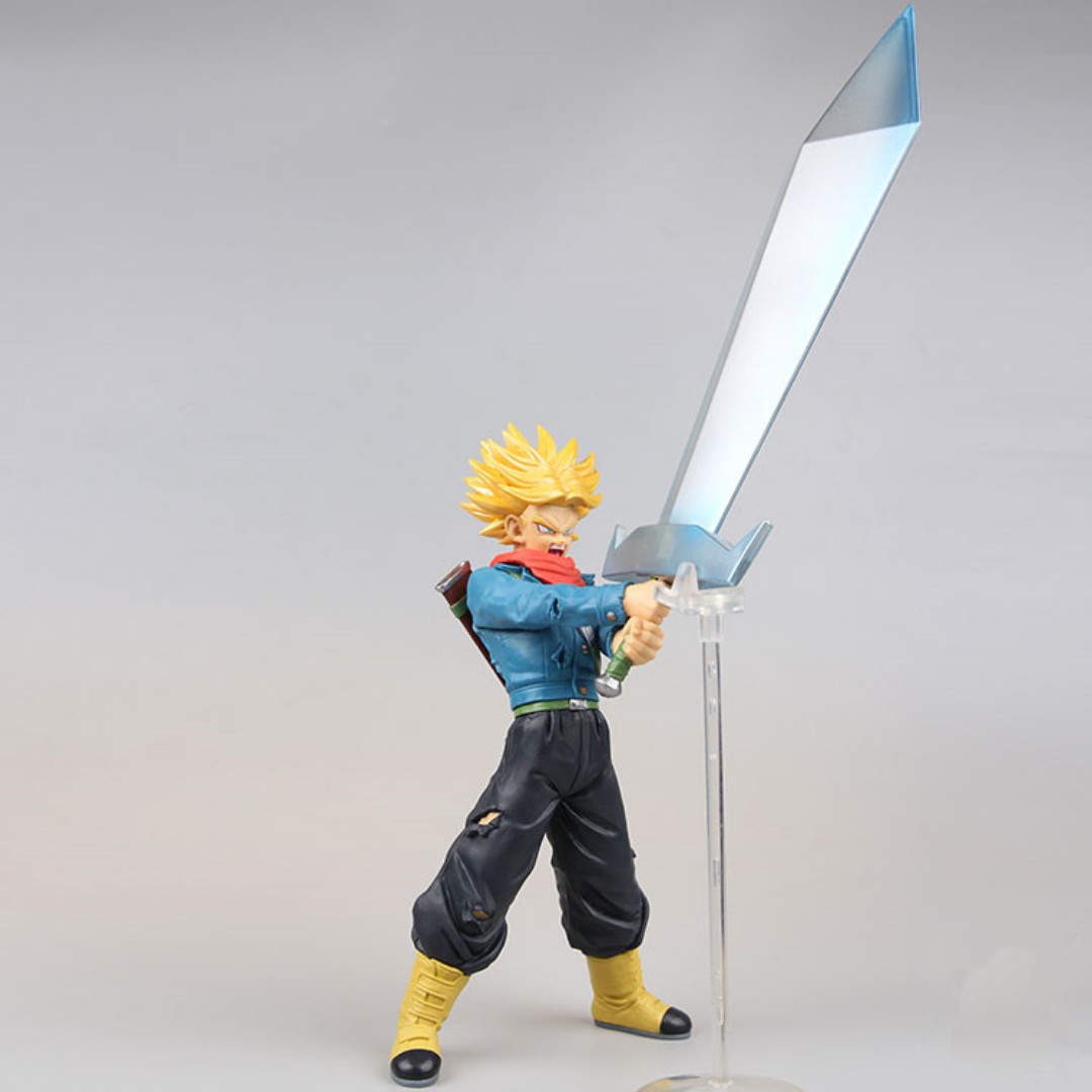 Anime Dragon Ball Dragonball Z Super Saiyan Trunks Sword Statue Figure ...